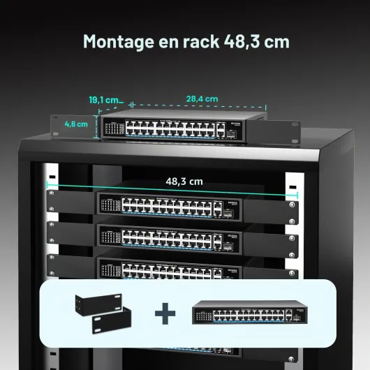 Test NICGIGA 24 Port Gigabit PoE : un gros switch PoE qui fait le job ...